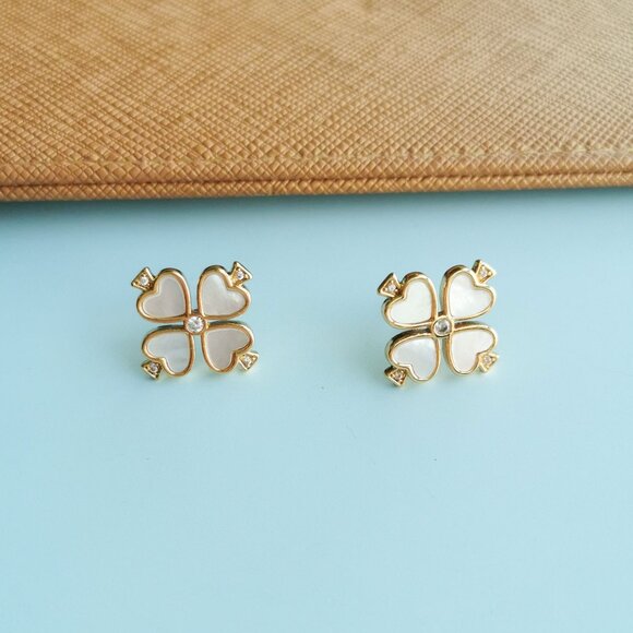 kate spade | Jewelry | Kate Spade Legacy Logo Demi Fine Spade Flower ...